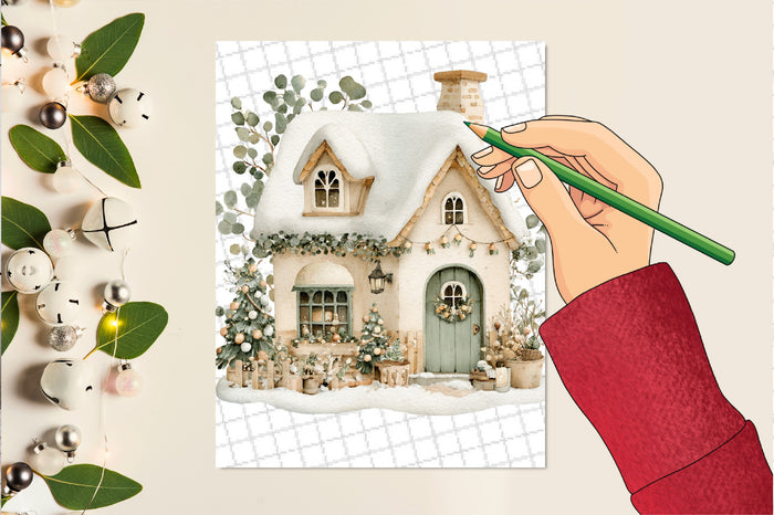 Cozy Cottagecore Winter Animal Clipart Bundle