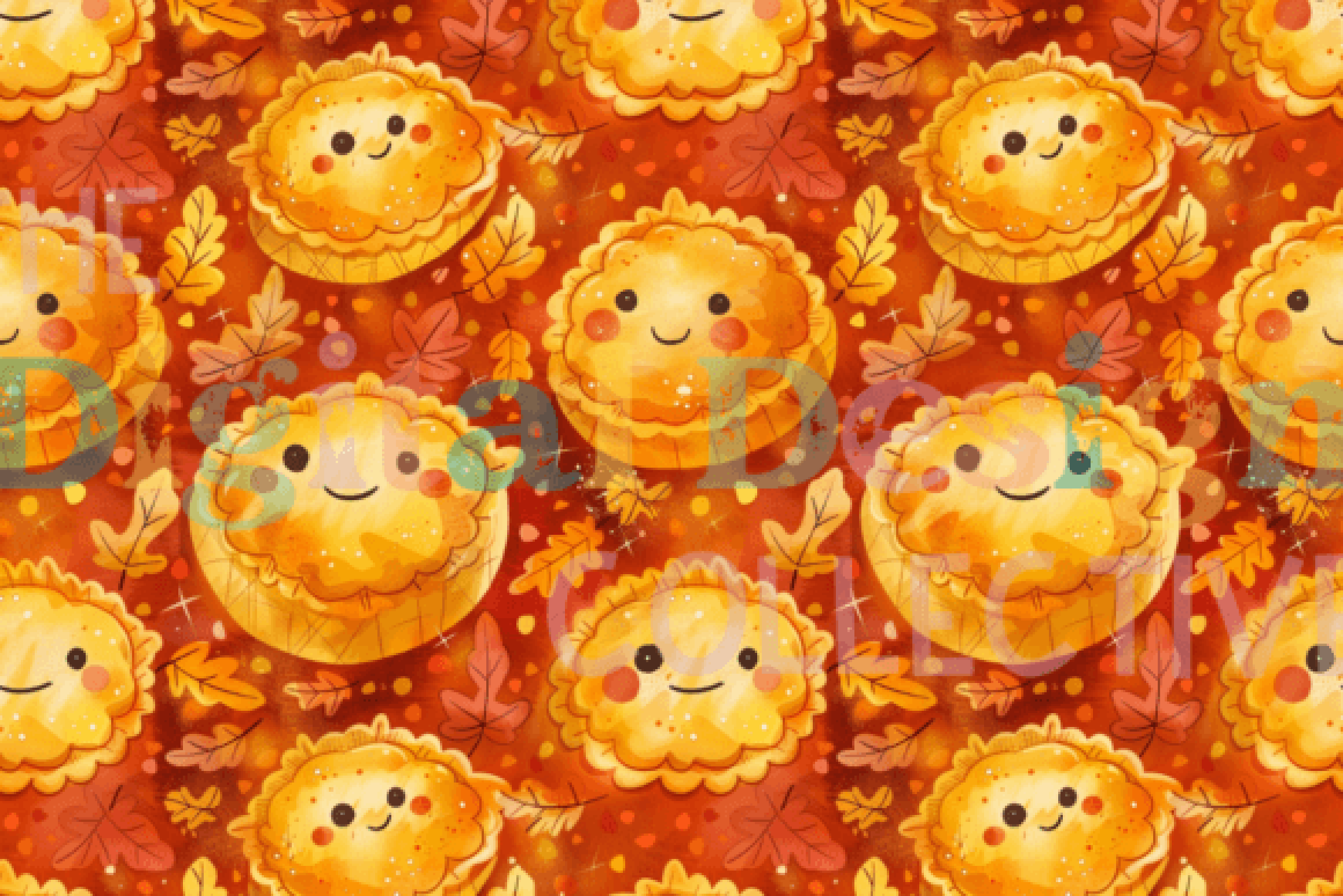 Kawaii Fall Autumn Digital Paper