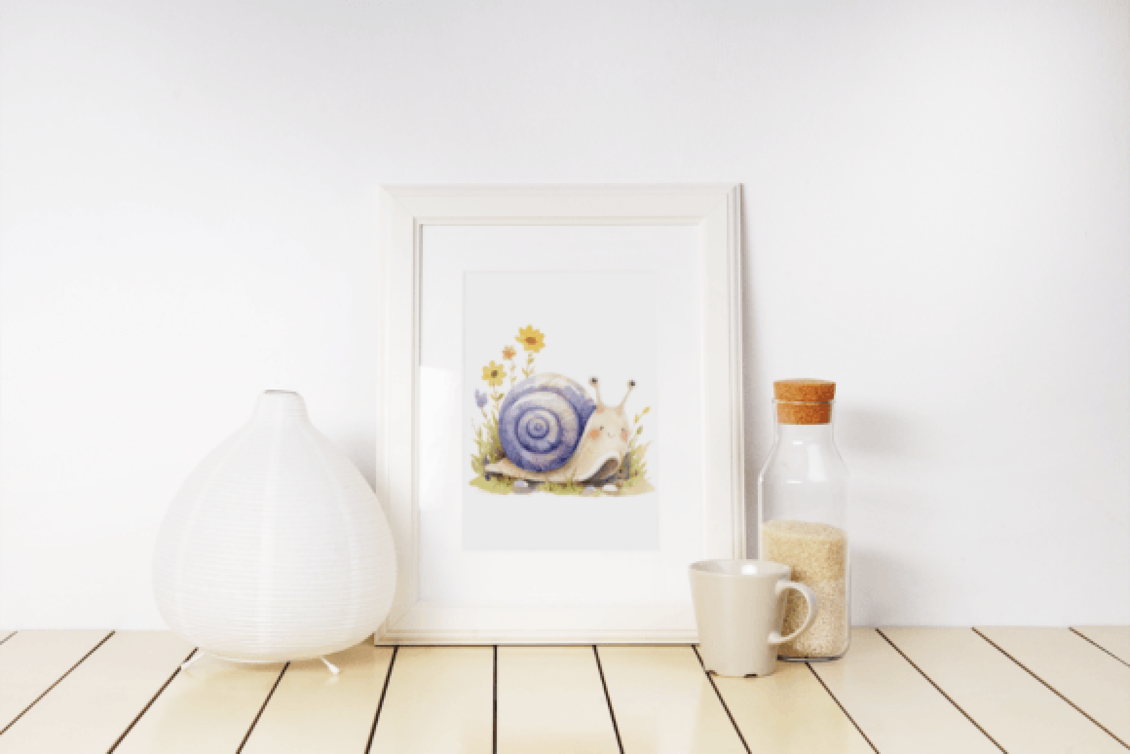 Colorful Cute Snails Clipart Bundle