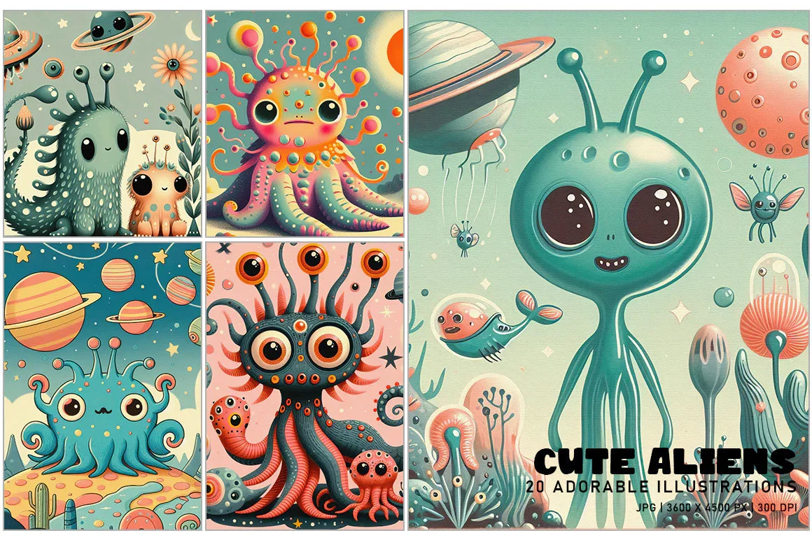 Cute Aliens - Nursery