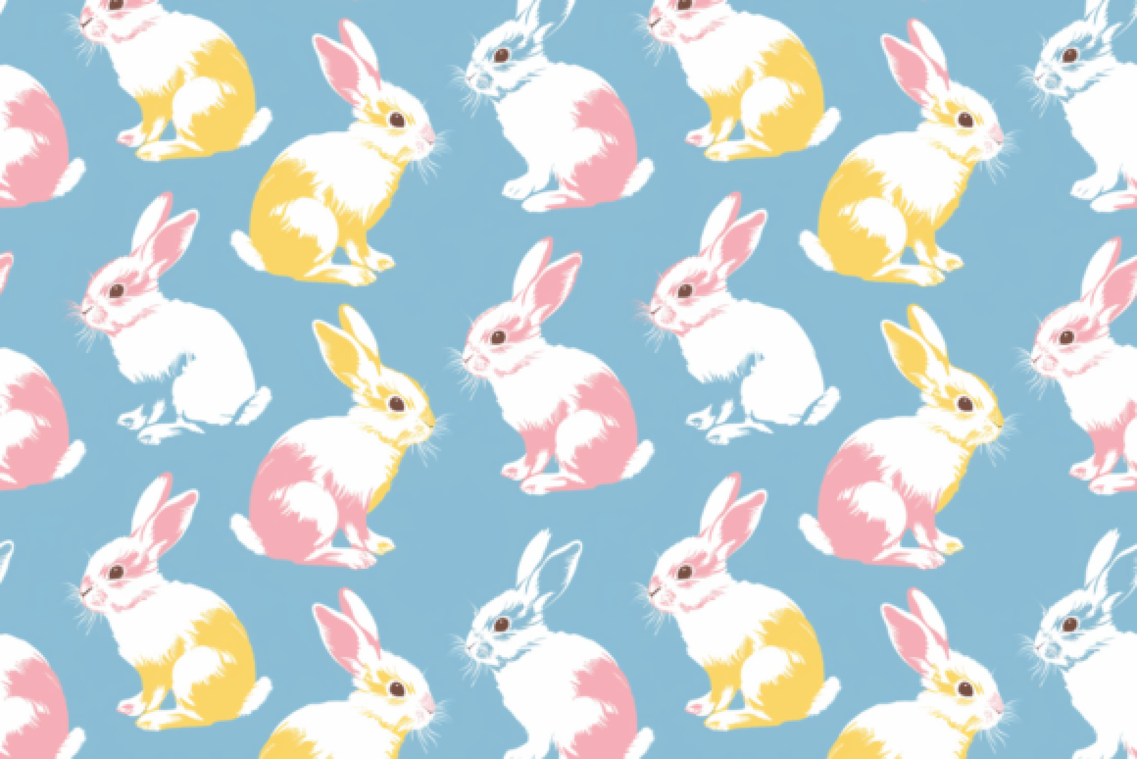 Easter Bunny Seamless Digital Paper
