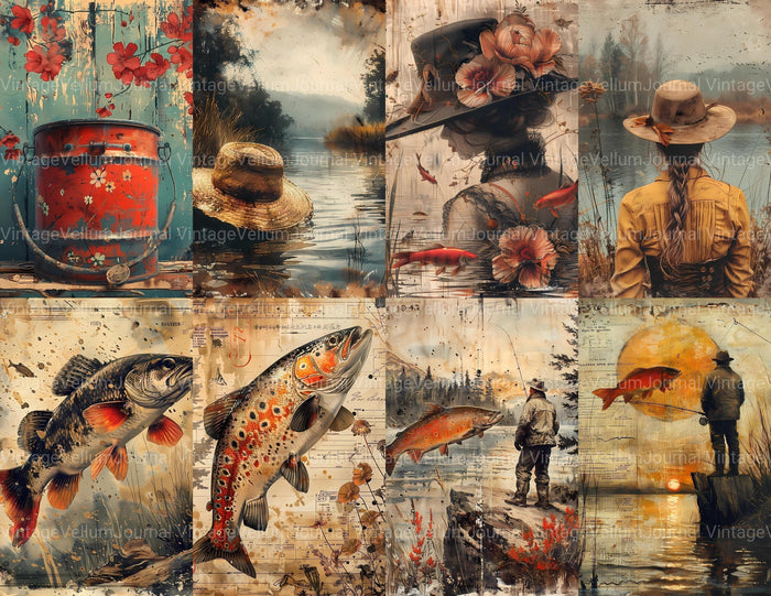 Fishing Junk Journal Pages