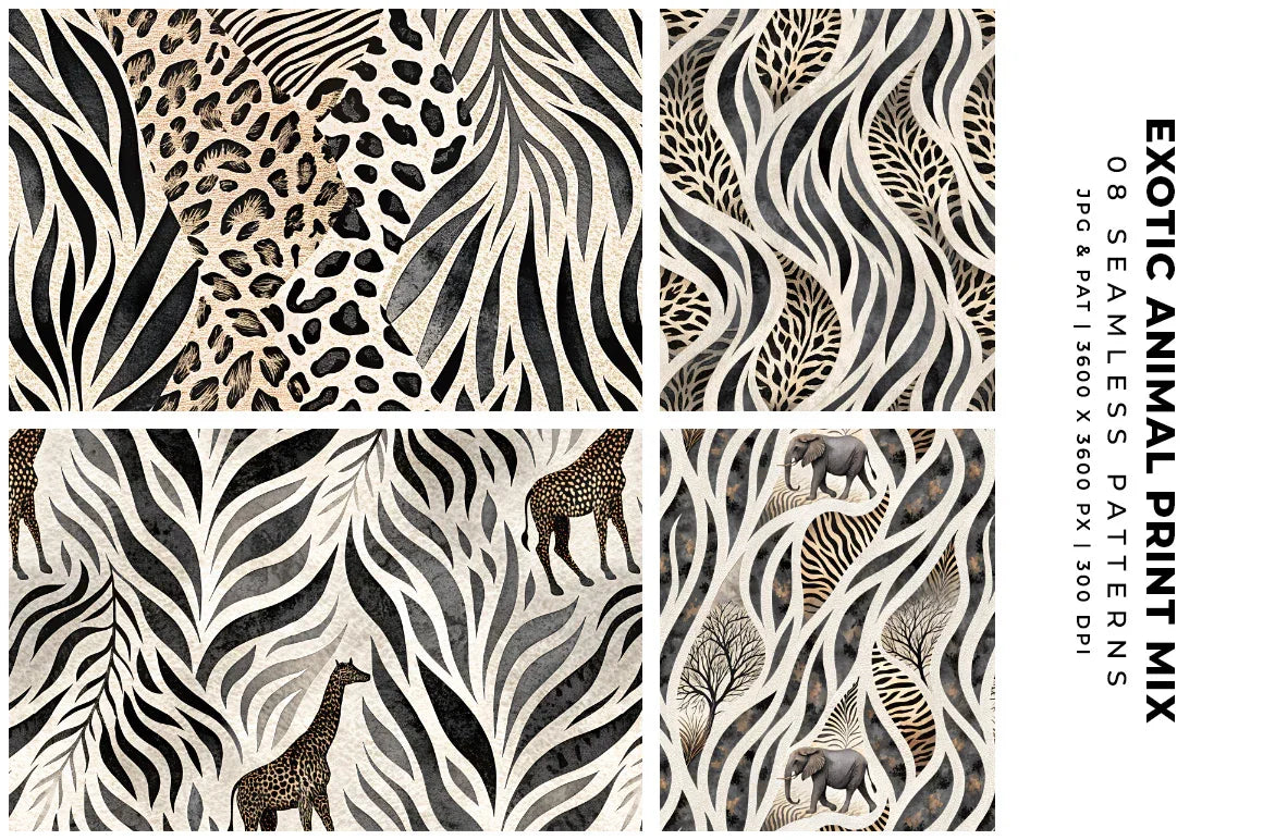 Exotic Animal Print Mix