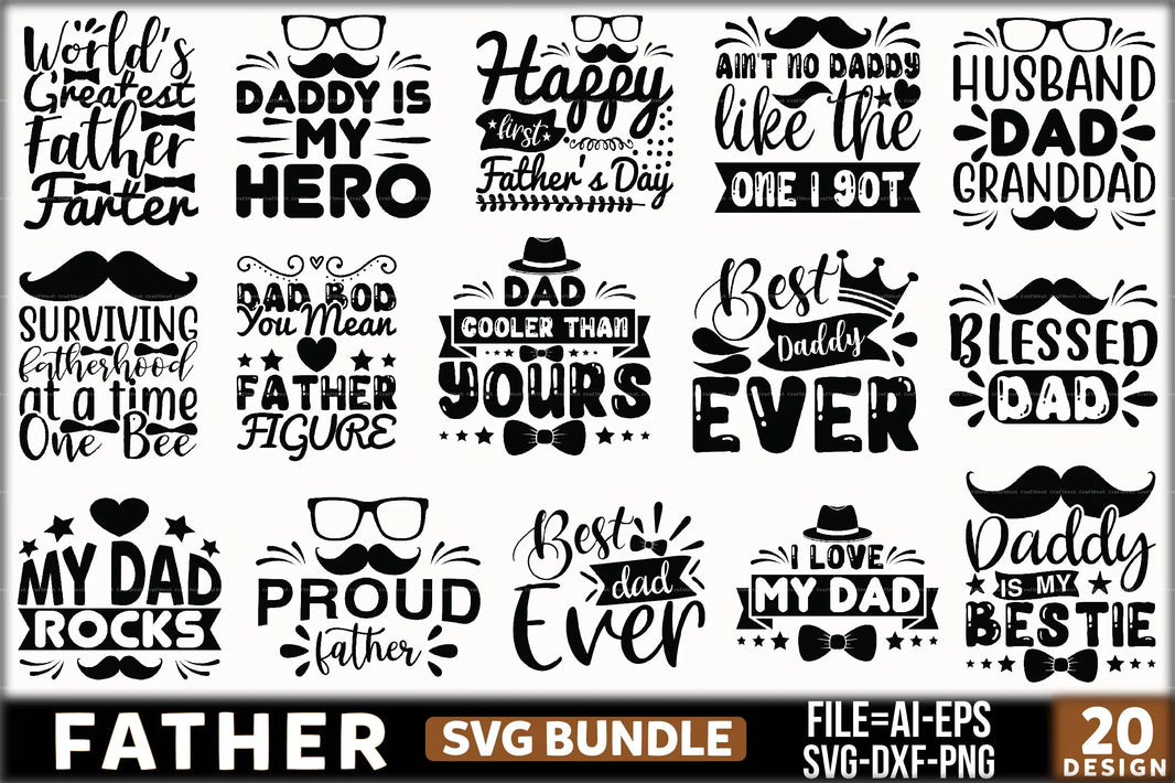 Father's Day SVG Bundle | CraftNest