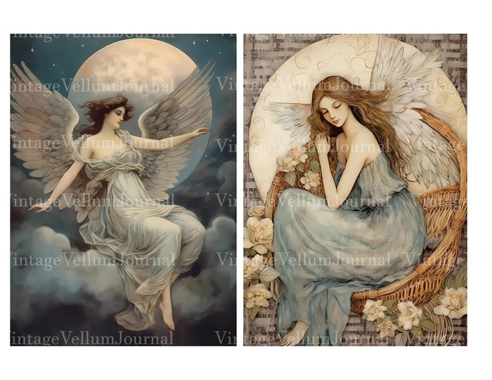 Moon Angels Junk Journal Pages