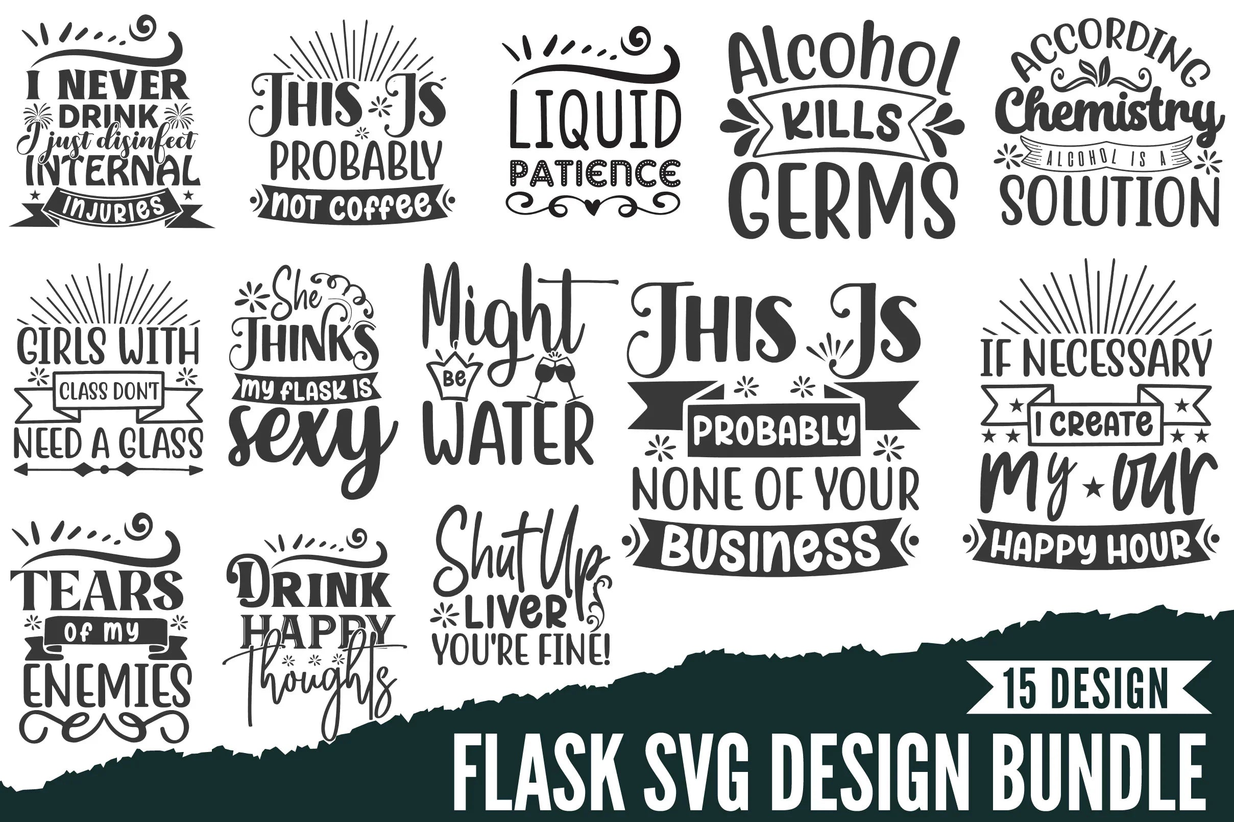 Flask SVG Bundle 3