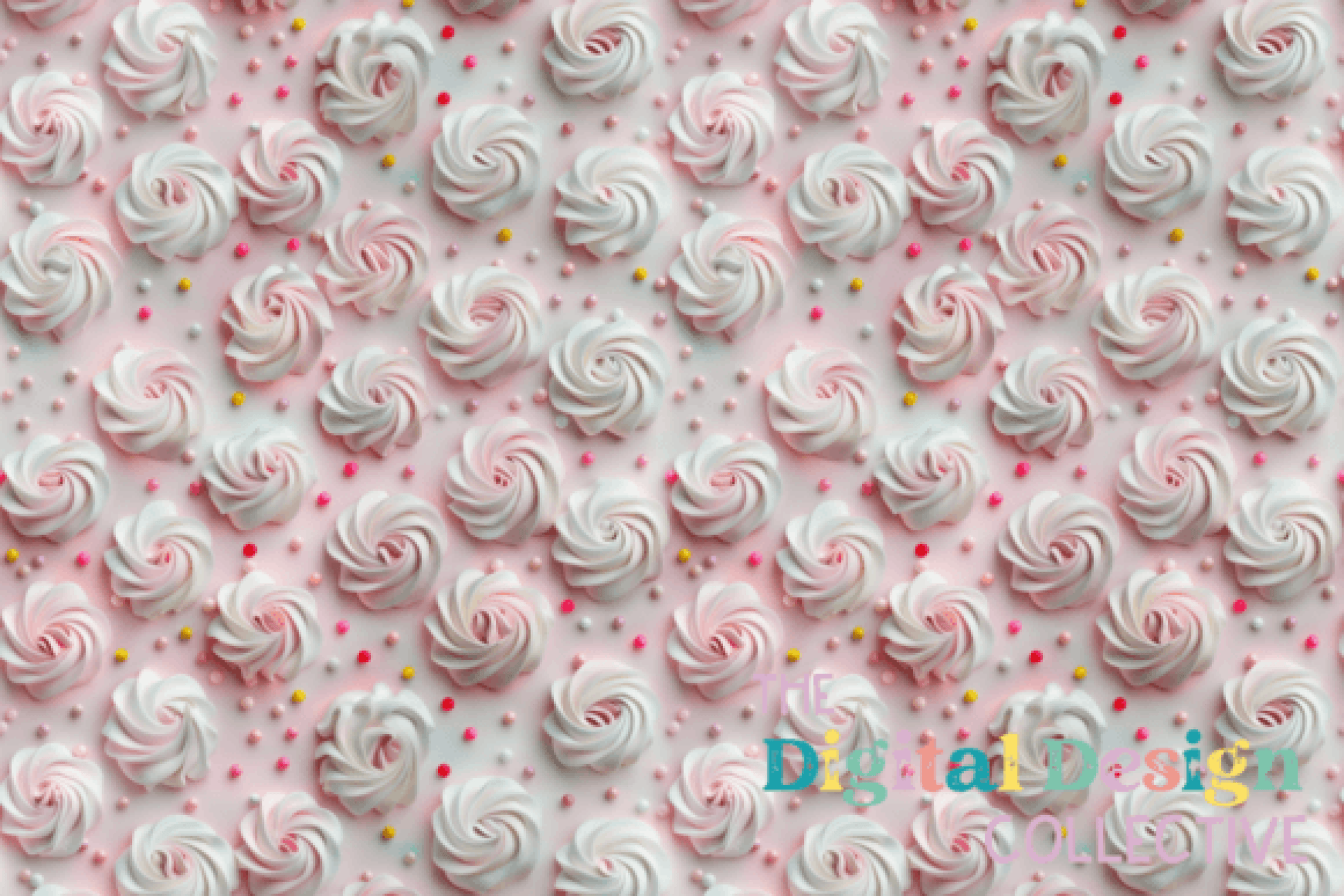 Frosting Seamless Digital Paper