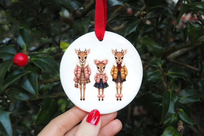 Funny Christmas Deer Clipart Bundle