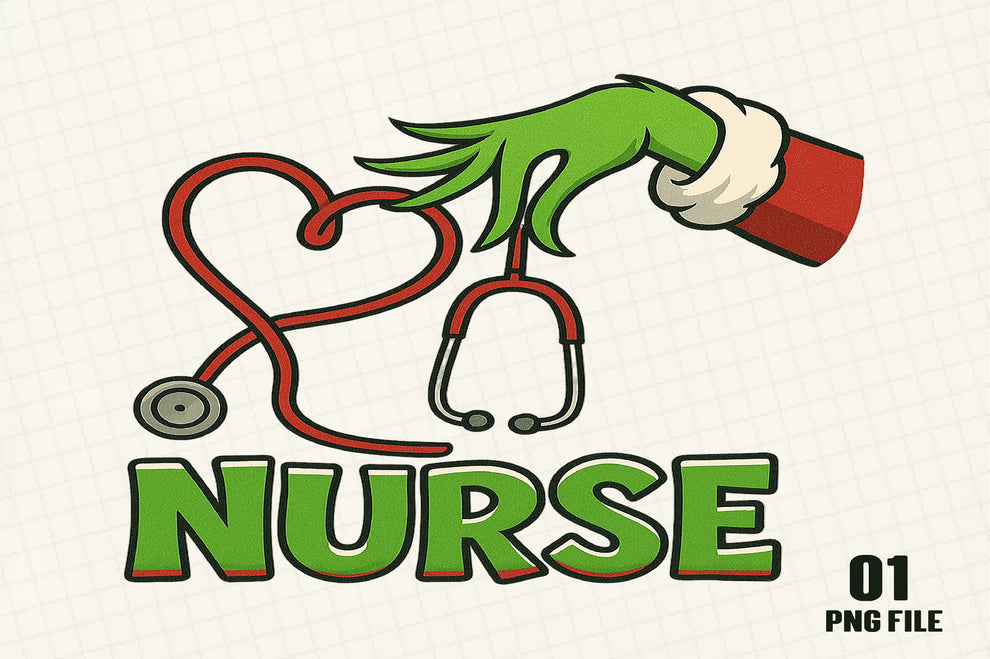 Funny Christmas Nurse Clipart Bundle