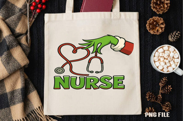 Funny Christmas Nurse Clipart Bundle