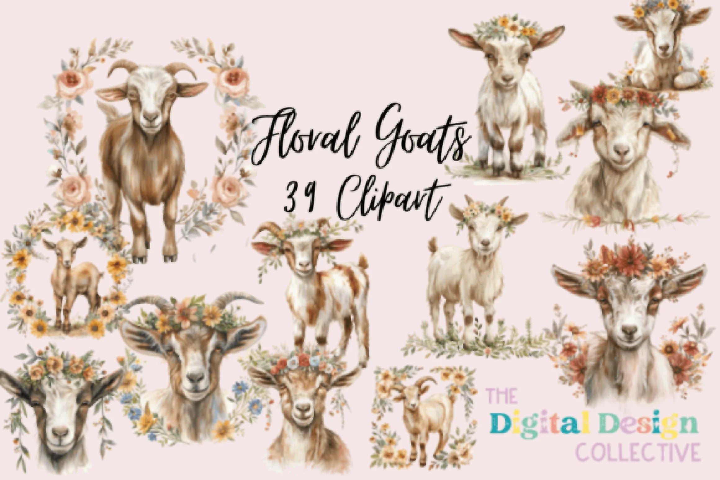 Goats Clipart Bundle