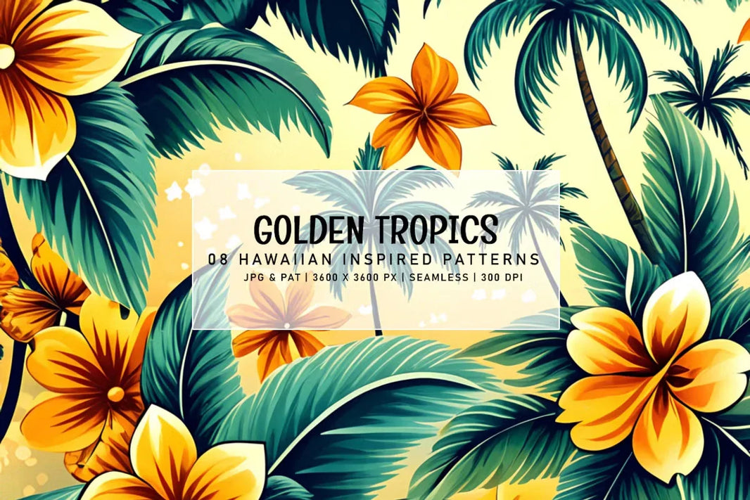 Tropical Papers Collection | Summer Digital Papers