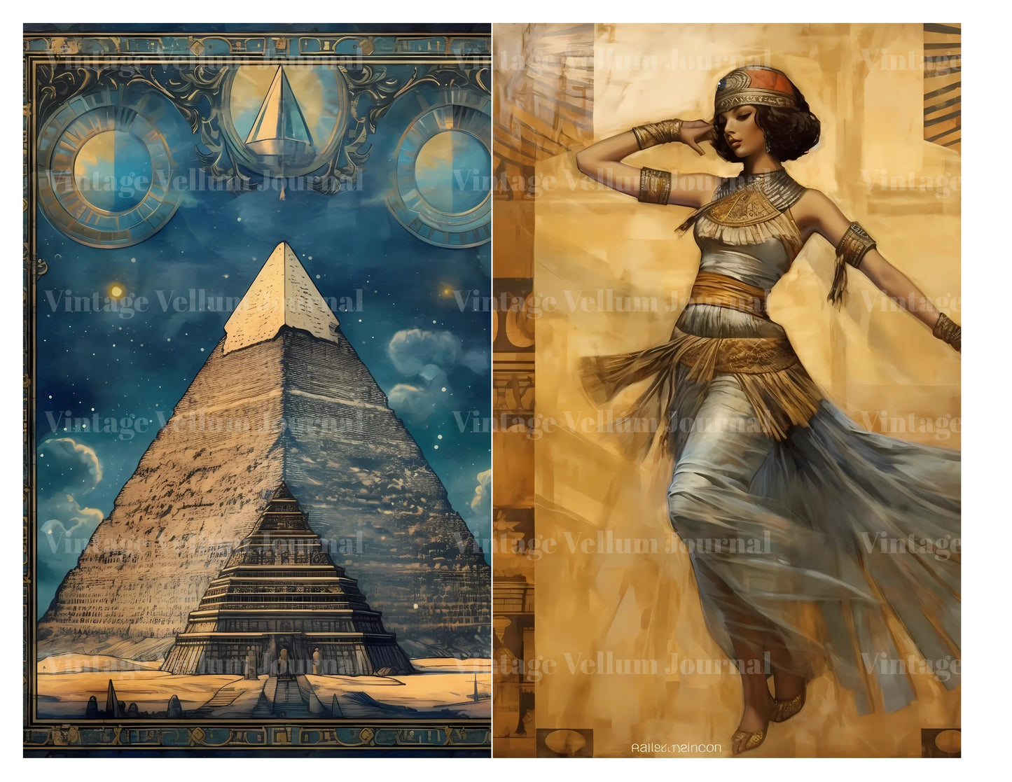 Ancient Egypt Junk Journal Pages