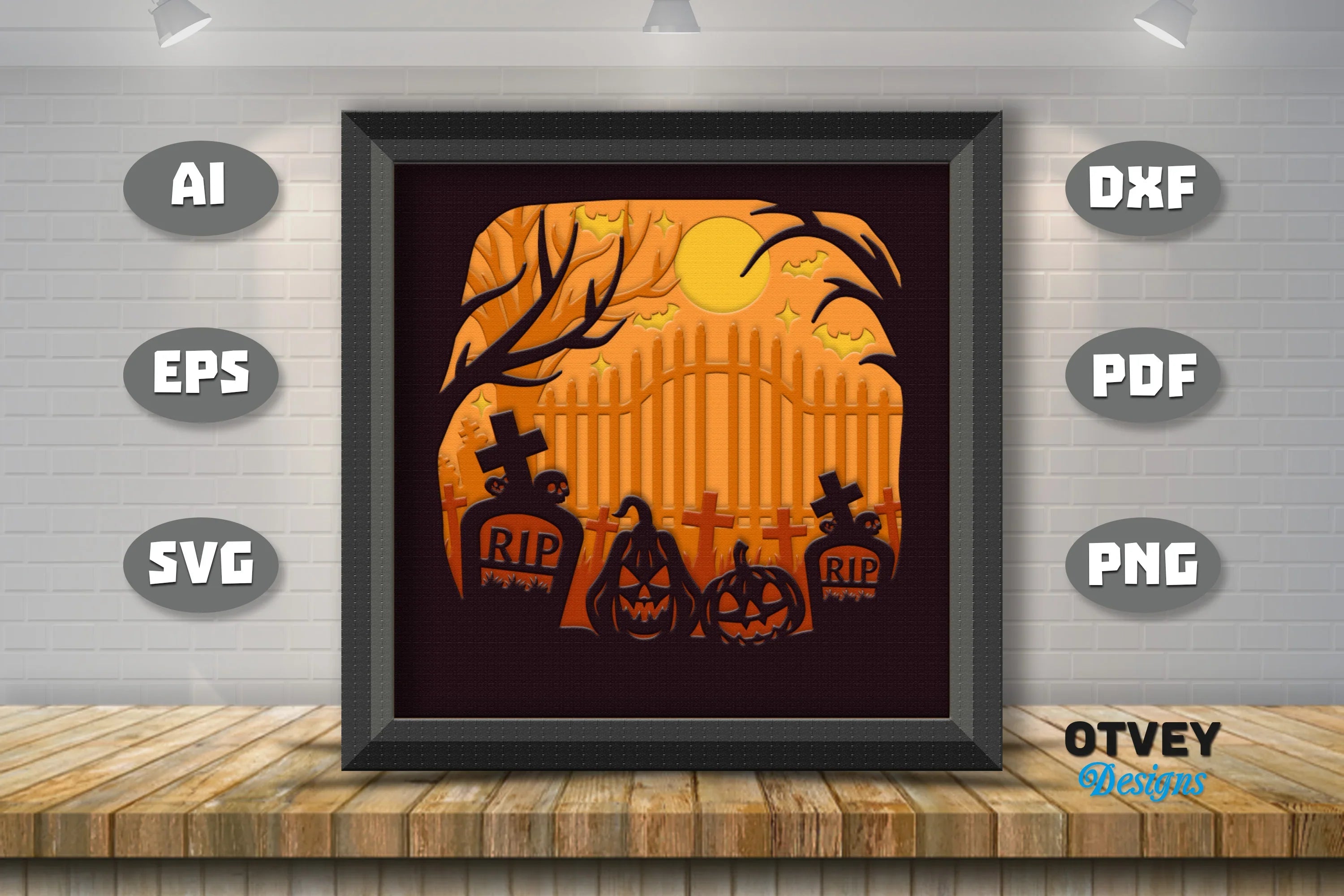 Halloween 3D Shadow Box SVG Bundle