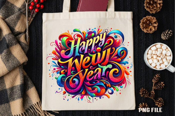 Happy New Year Clipart Bundle