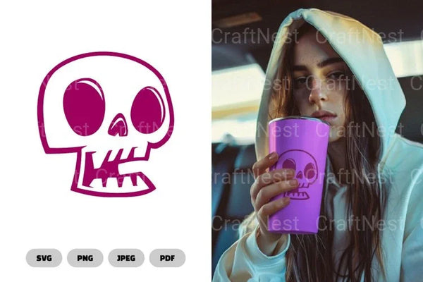 Isolated Skull Head Clipart Bundle