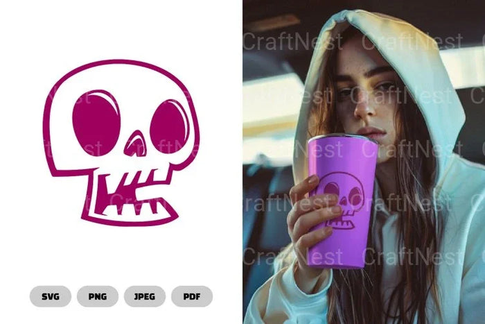 Isolated Skull Head Clipart Bundle