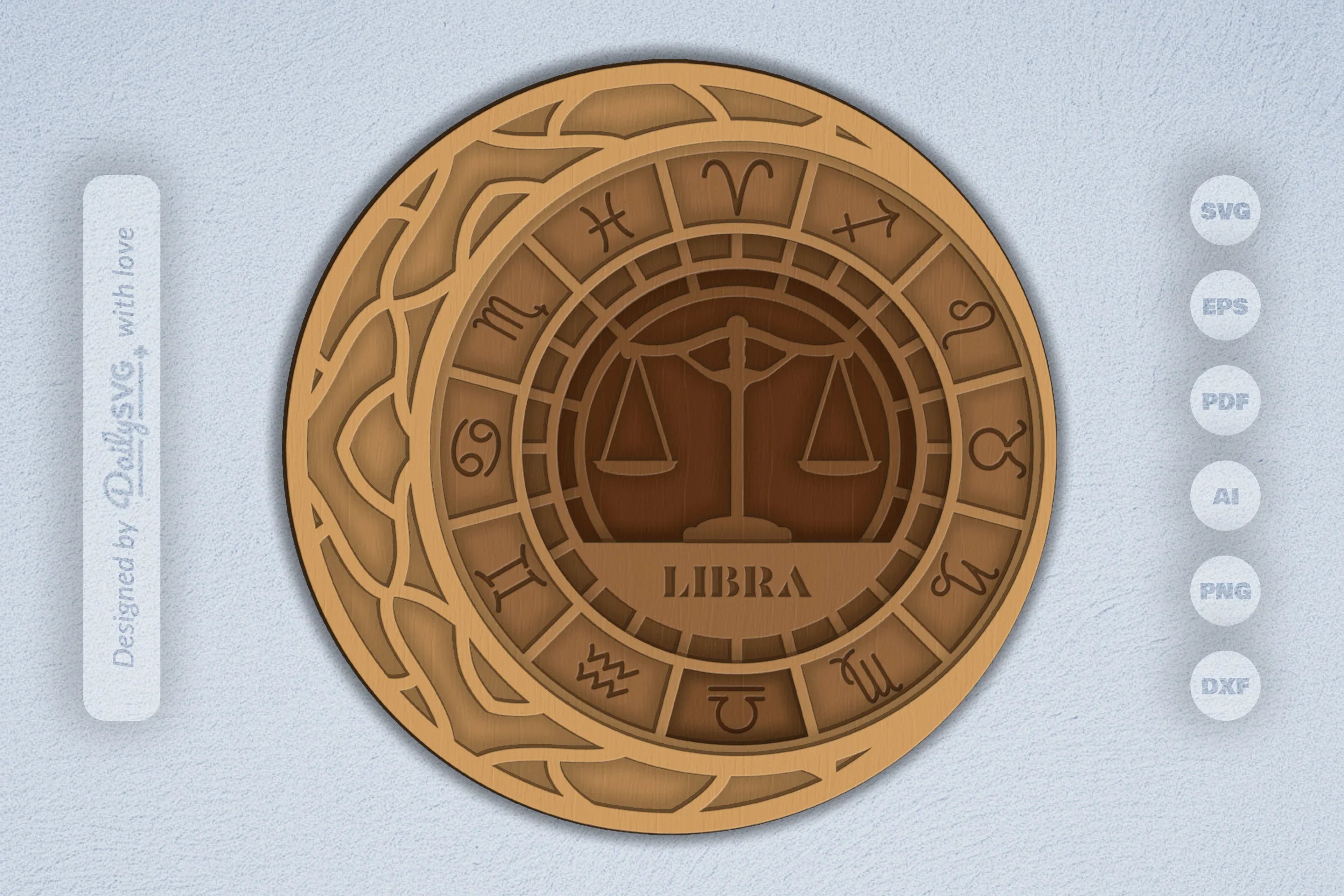 Libra Zodiac Laser Cut SVG Bundle