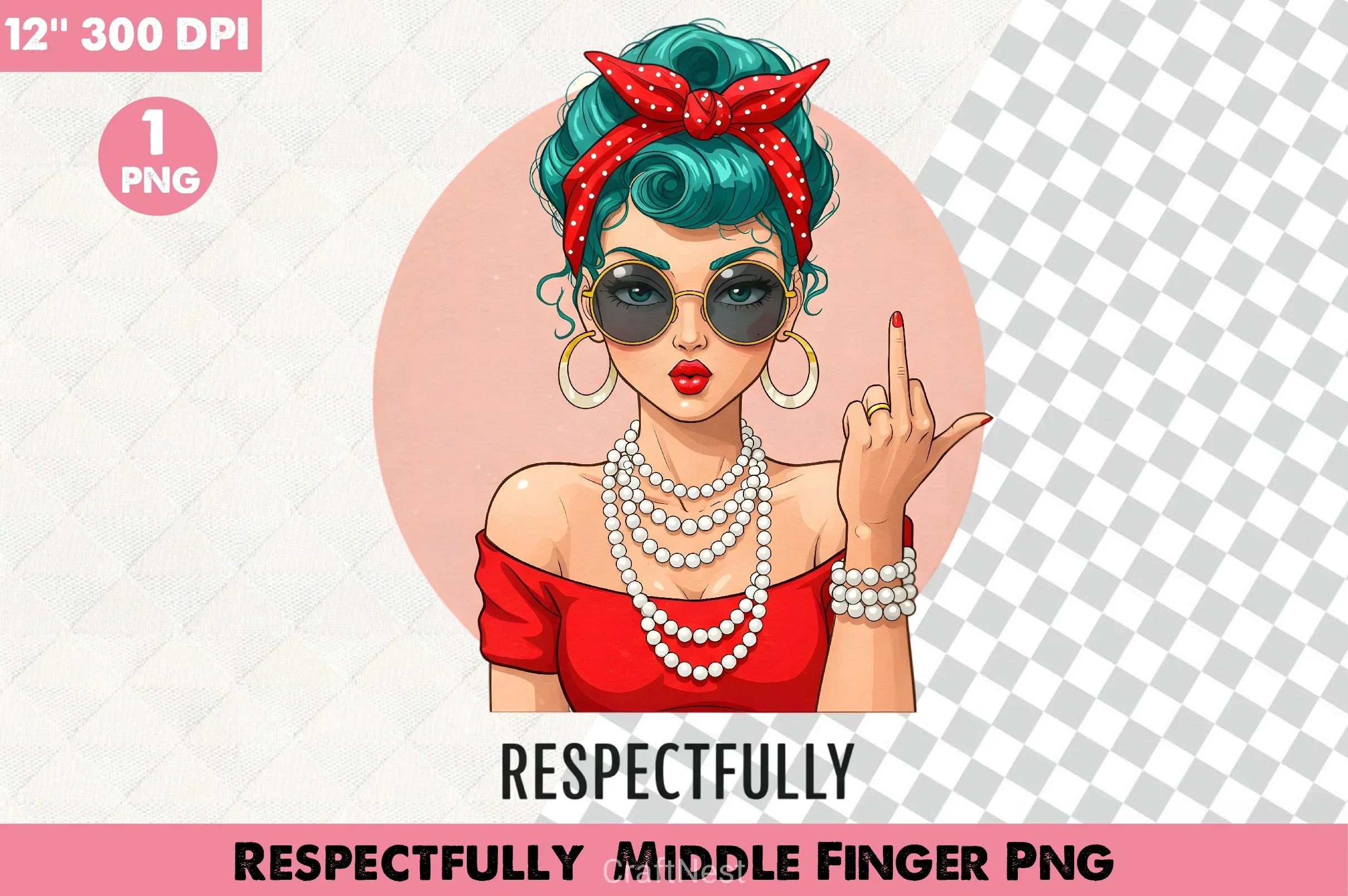 Respectful Middle Finger Clipart Bundle