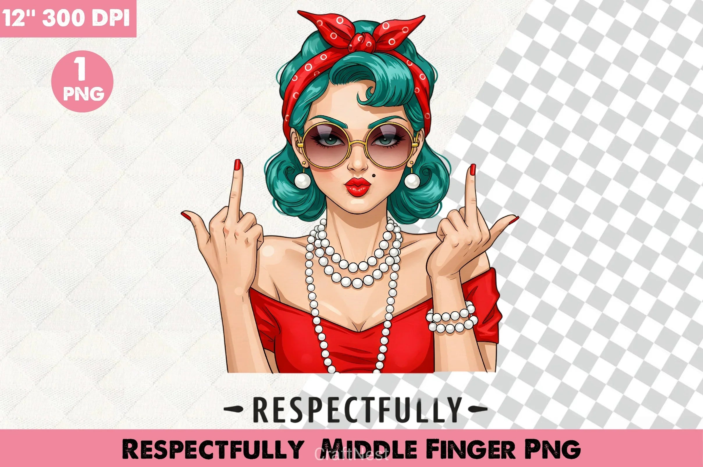 Respectful Middle Finger Clipart Bundle