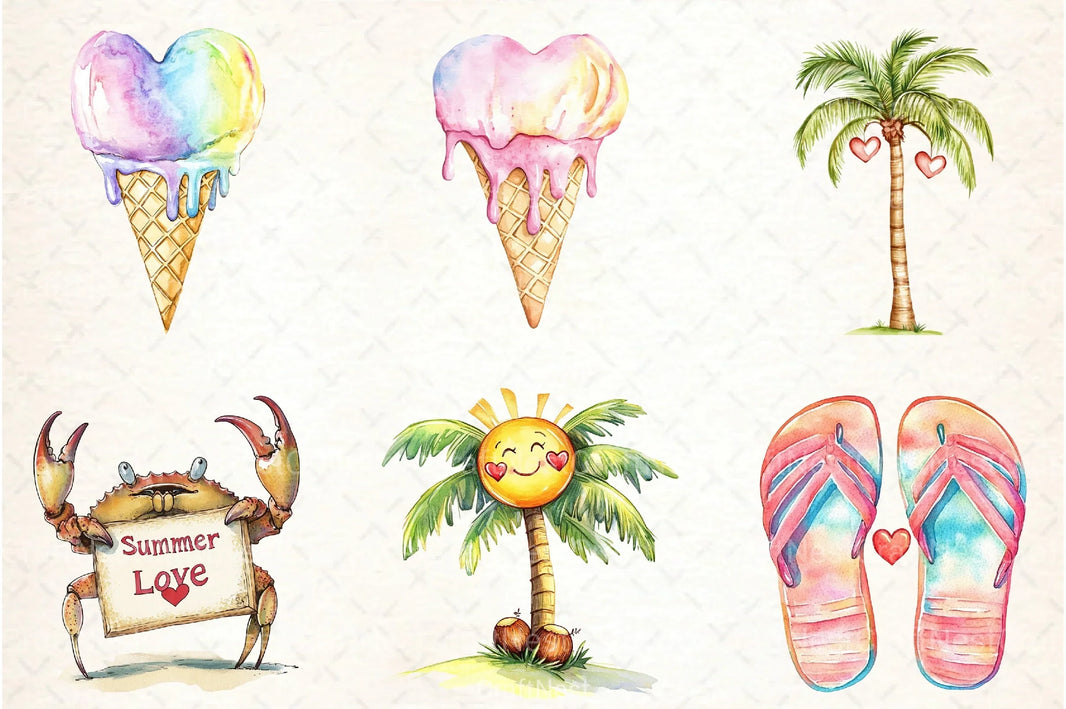 Summer Clipart | Seasonal Graphics for Projects