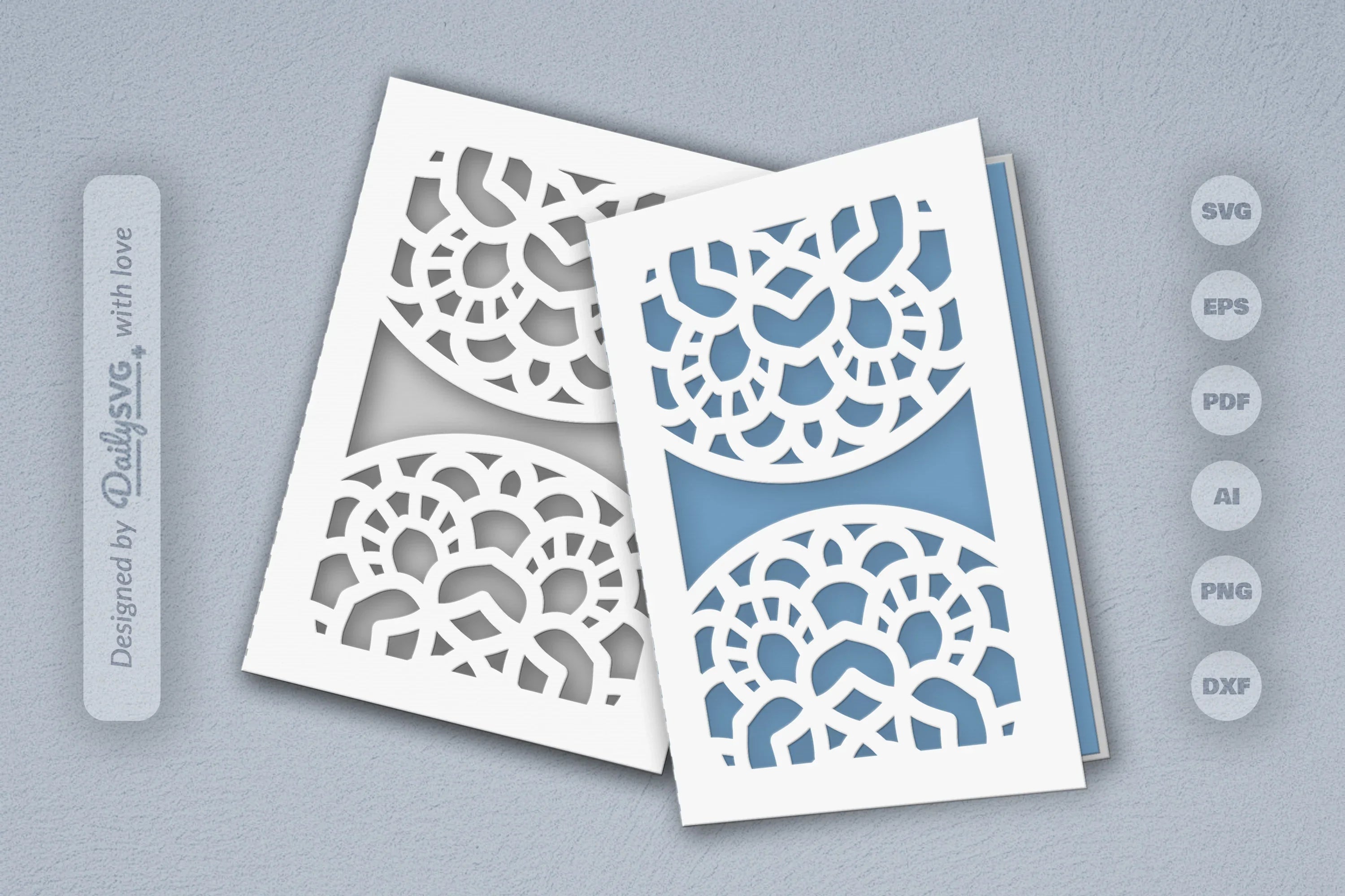 Mandala Mirror Papercut SVG Bundle 5