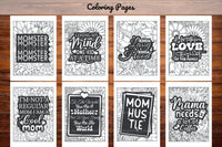 Funny Mom Quotes Coloring Book