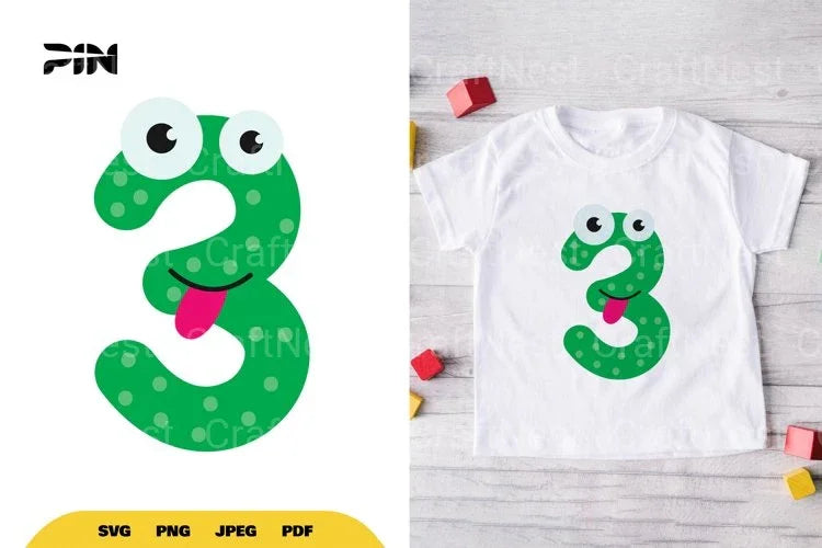 Monster Number Three SVG Bundle