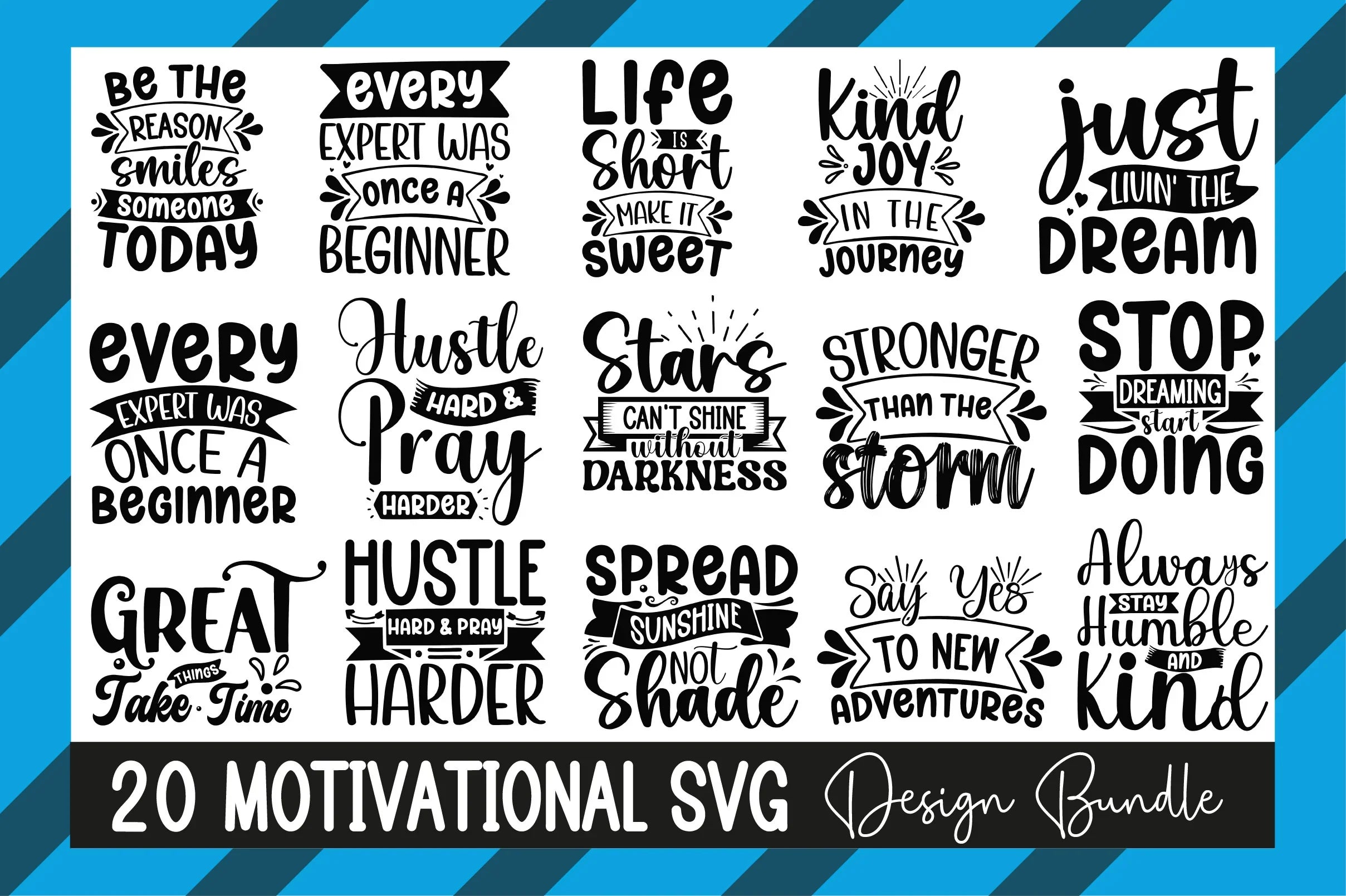 Motivational SVG Bundle