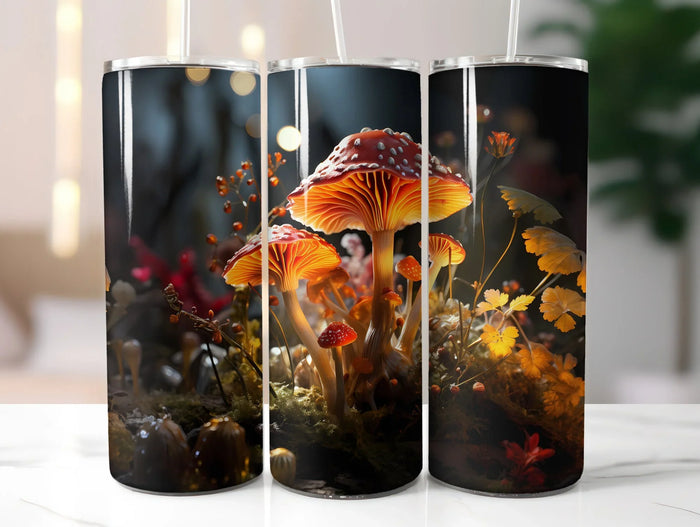 Mushroom and Fungus Designs Tumbler Wrap