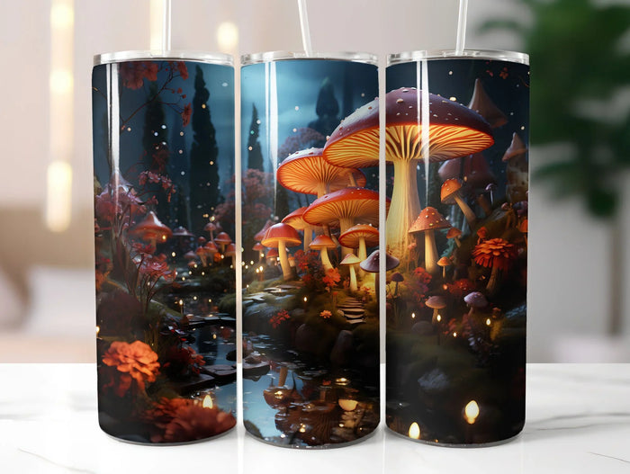 Mushroom and Fungus Designs Tumbler Wrap