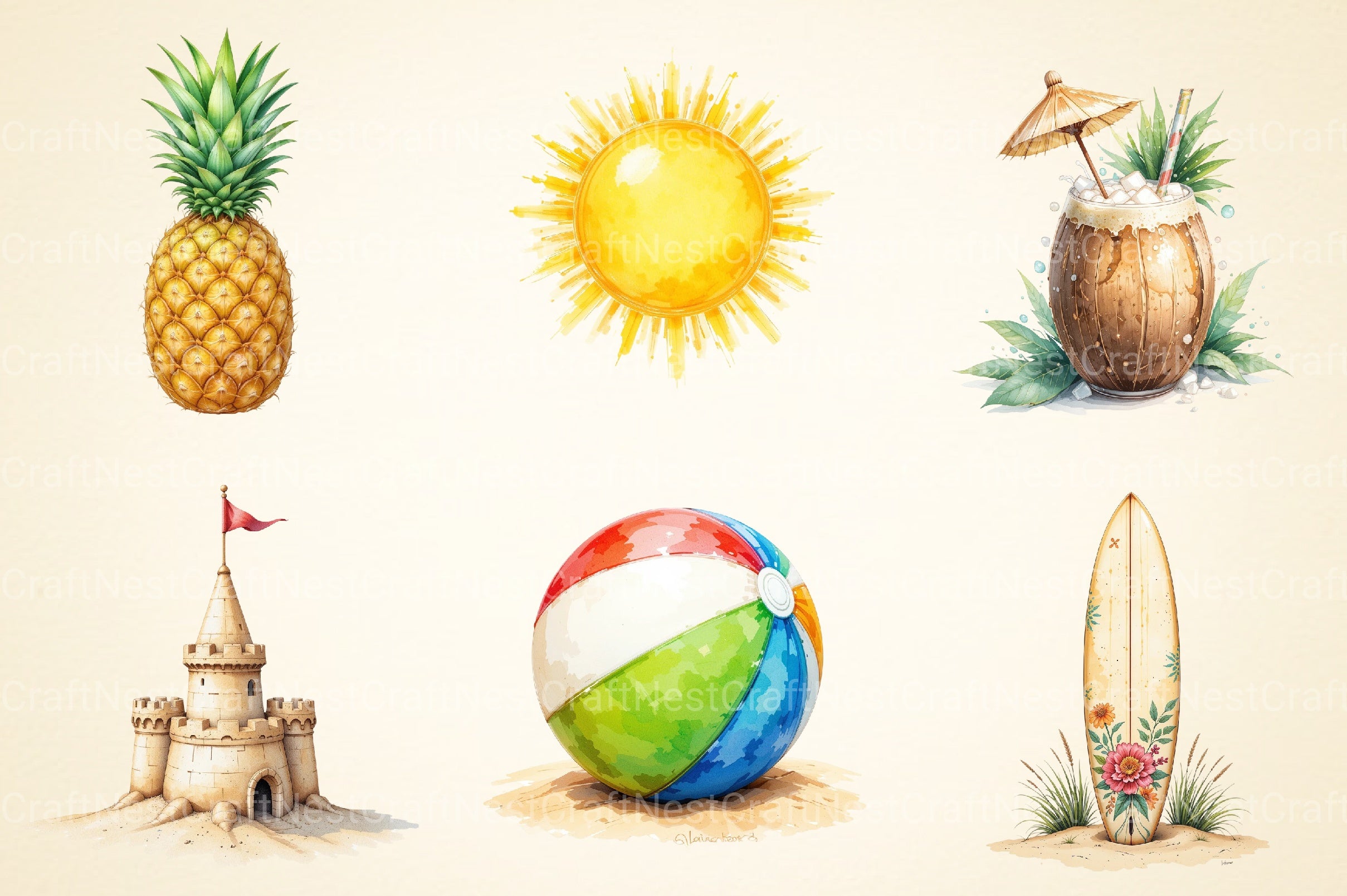 Summer Clipart Bundle