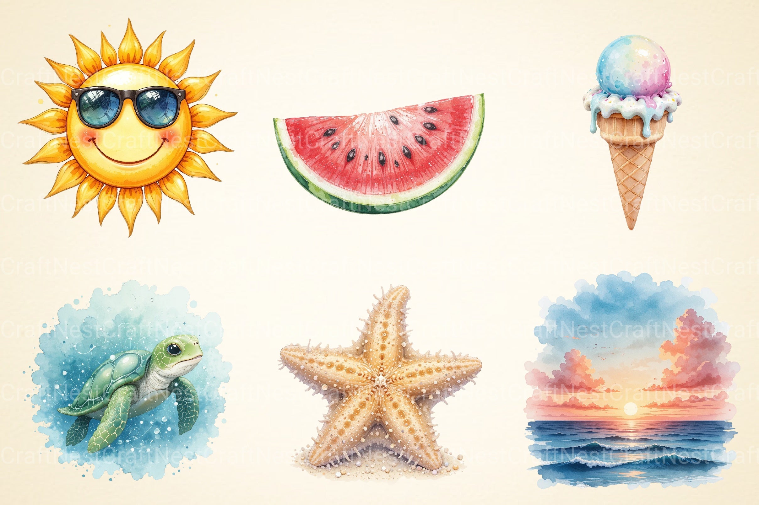 Summer Clipart Bundle