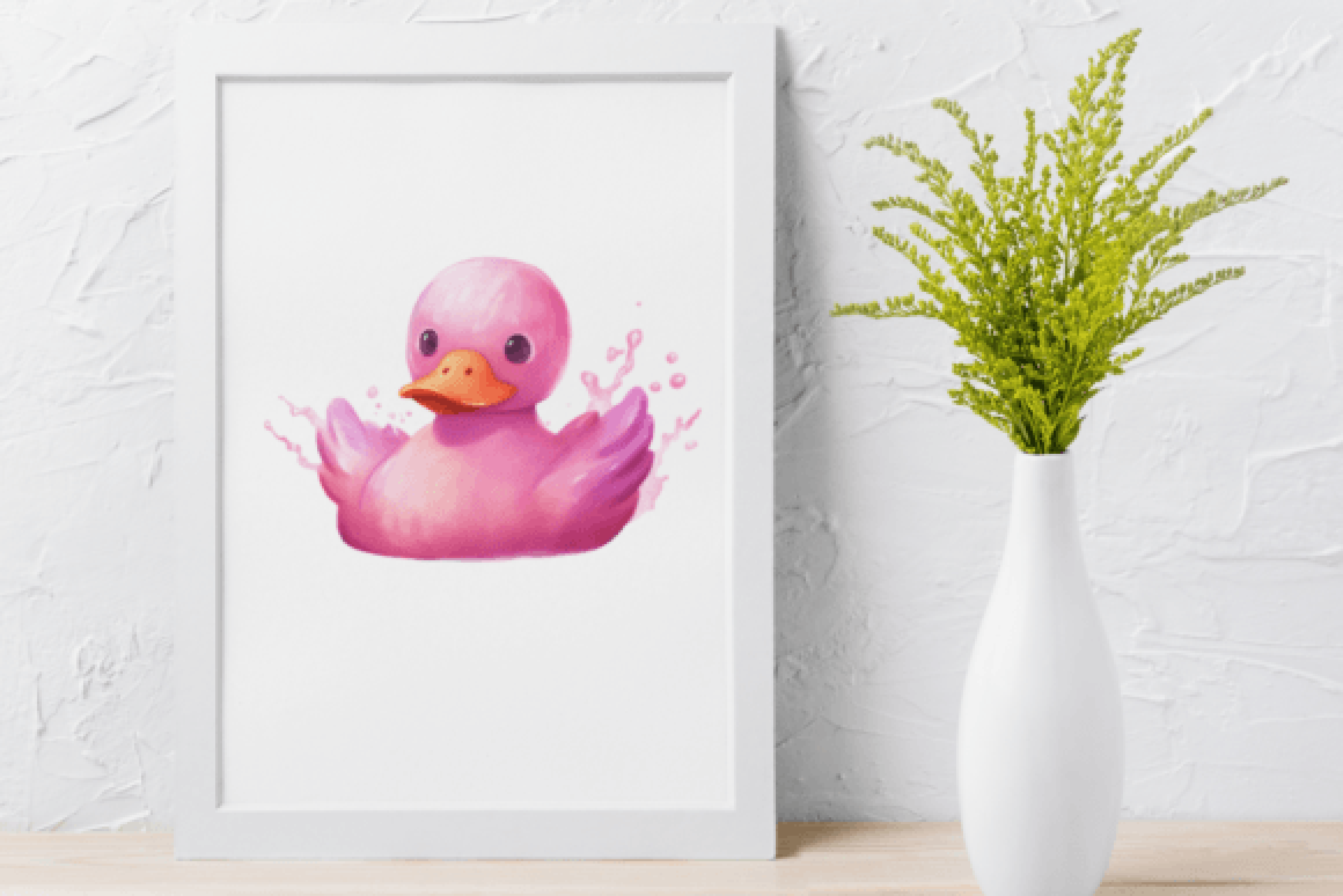 Pink Rubber Ducky Clipart Bundle