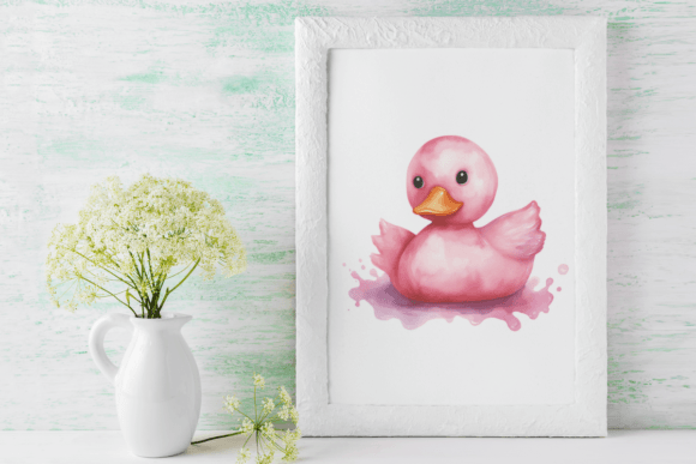 Pink Rubber Ducky Clipart Bundle