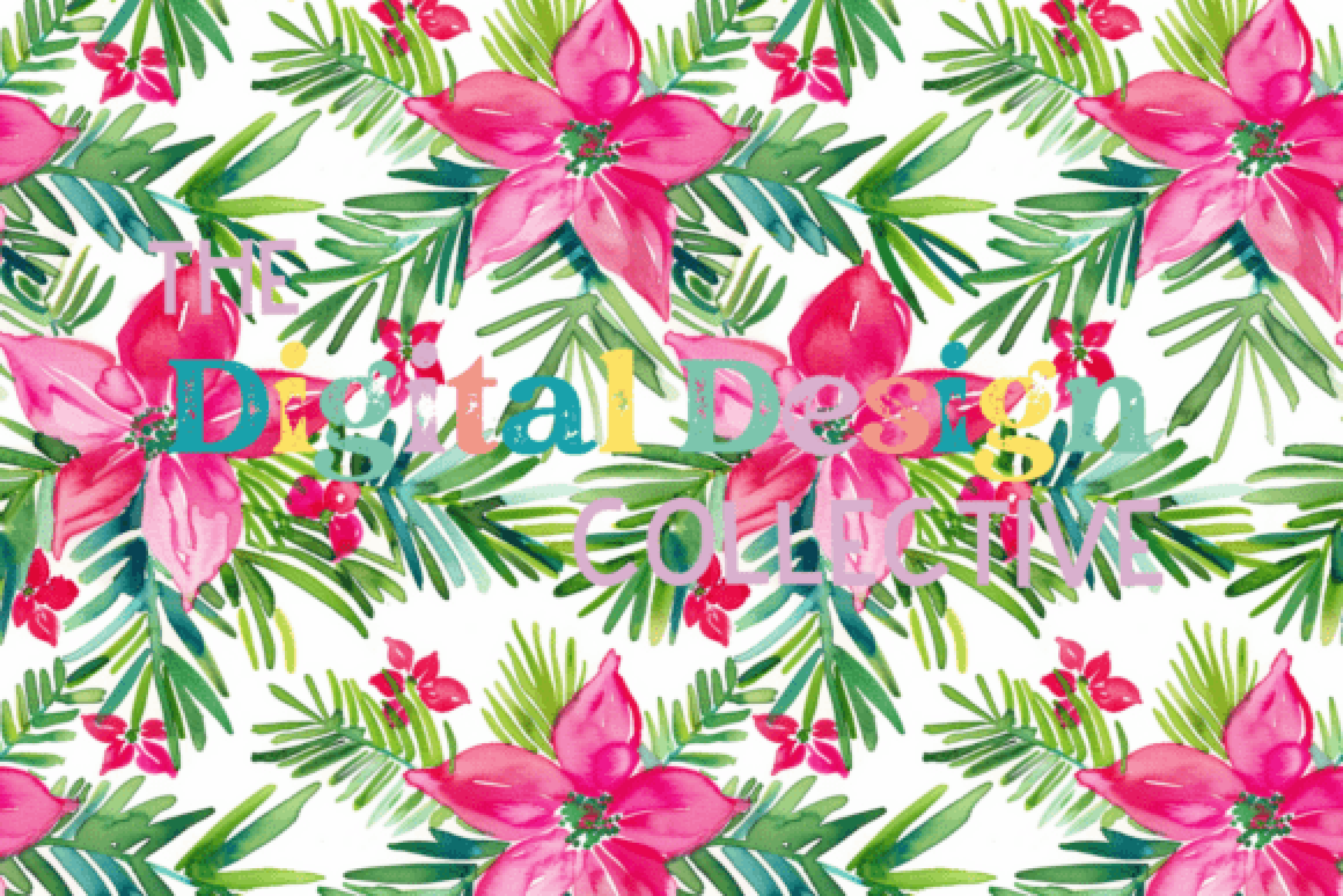 Preppy Lilly Inspired Christmas Seamless Digital Paper