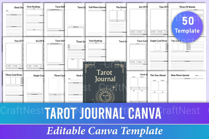 Tarot Canva Template for Creative Designs