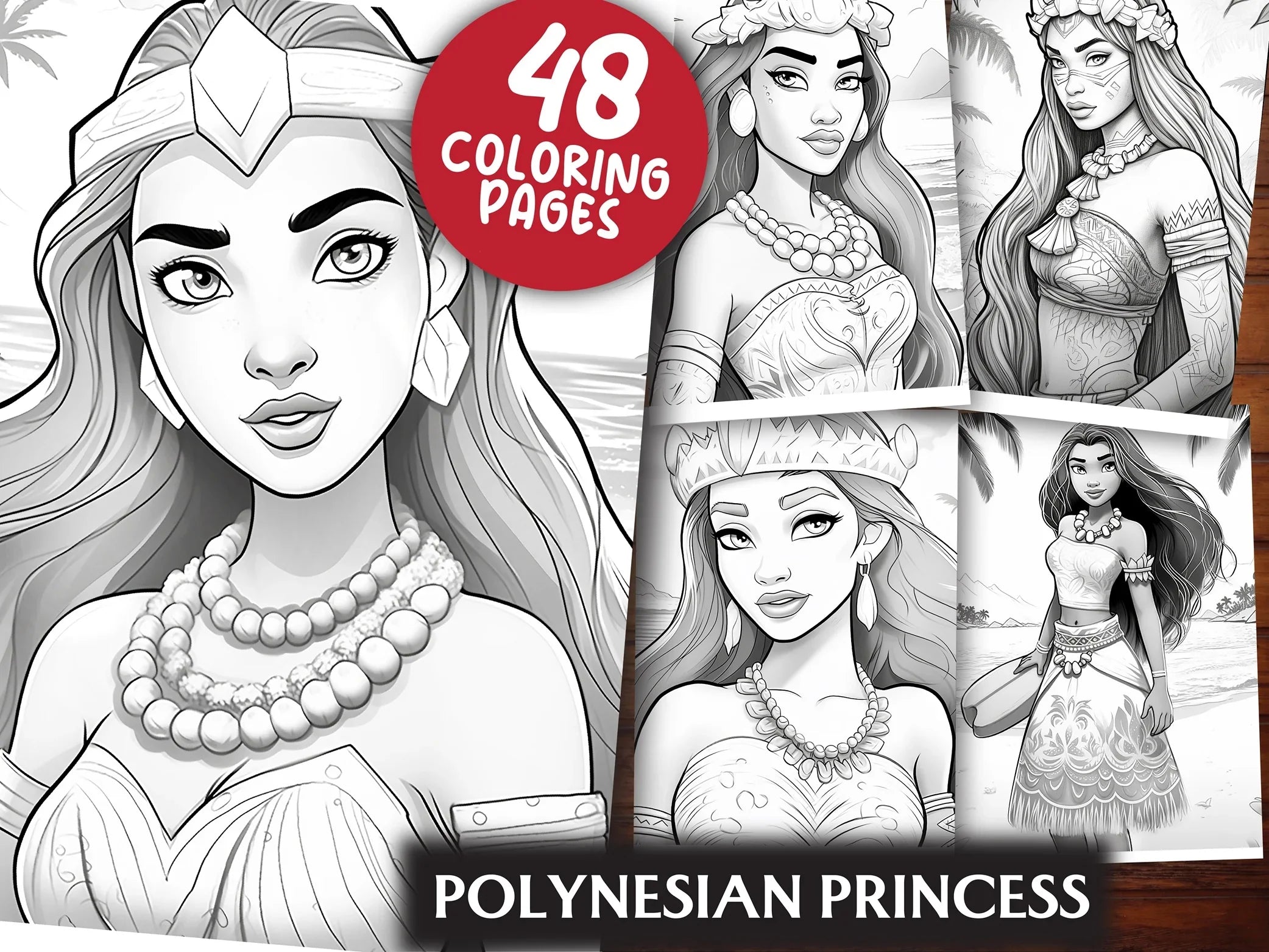 Polynesian Princess Coloring Book