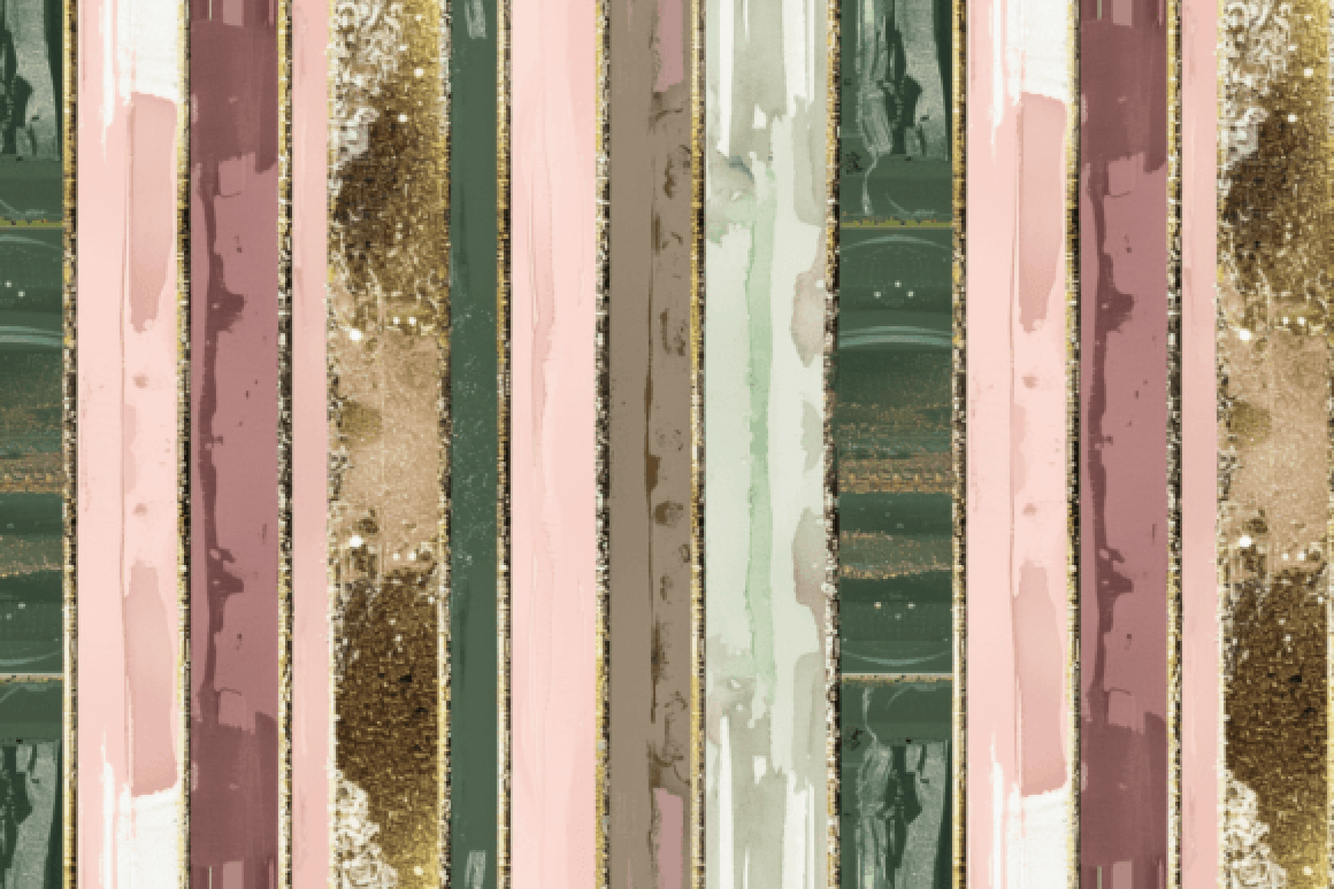 Seamless Pink Sage Stripe Digital Paper