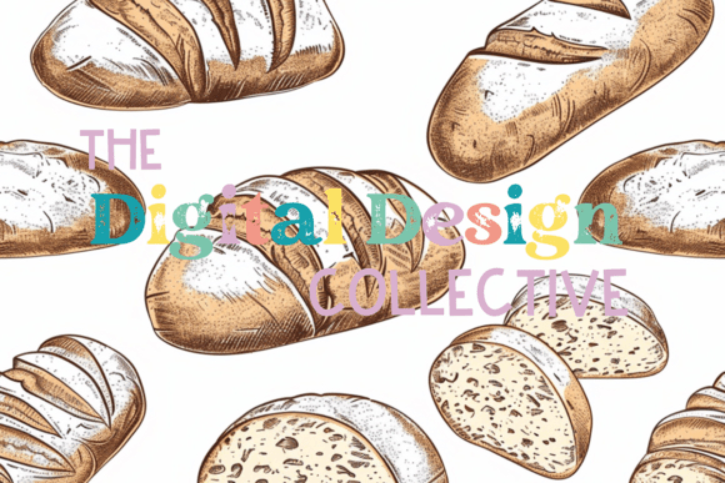 Seamless Sourdough Bread Digital Paper