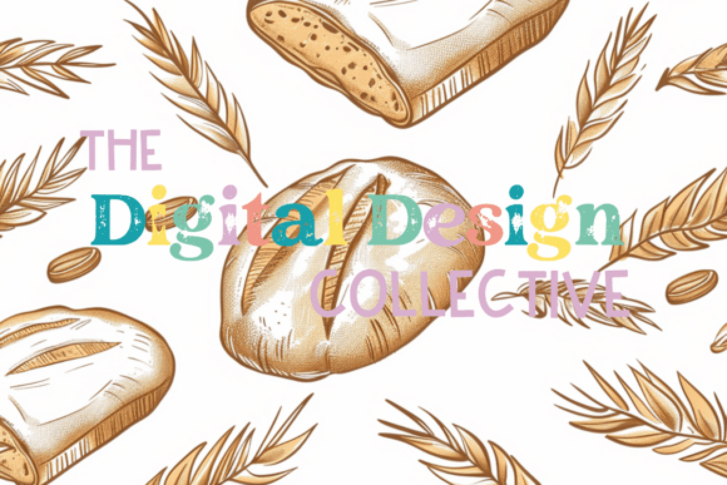 Seamless Sourdough Bread Digital Paper Design