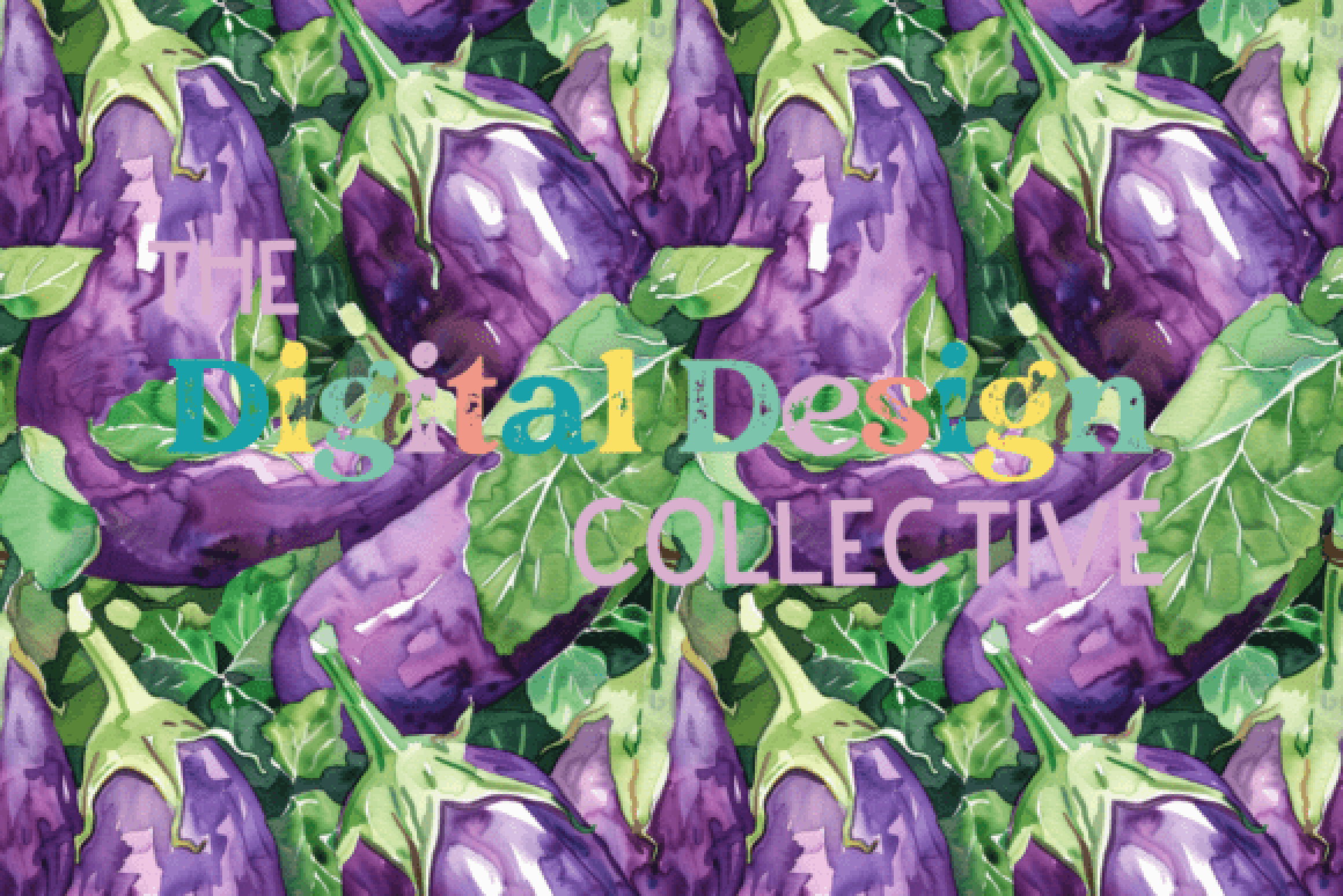 Seamless Garden Vegetable Digital Paper