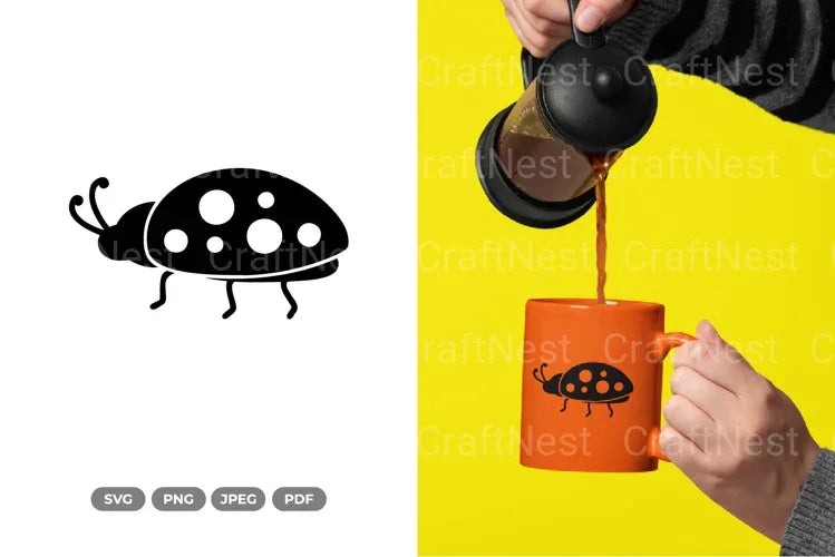 Simple Ladybug Spring SVG Bundle