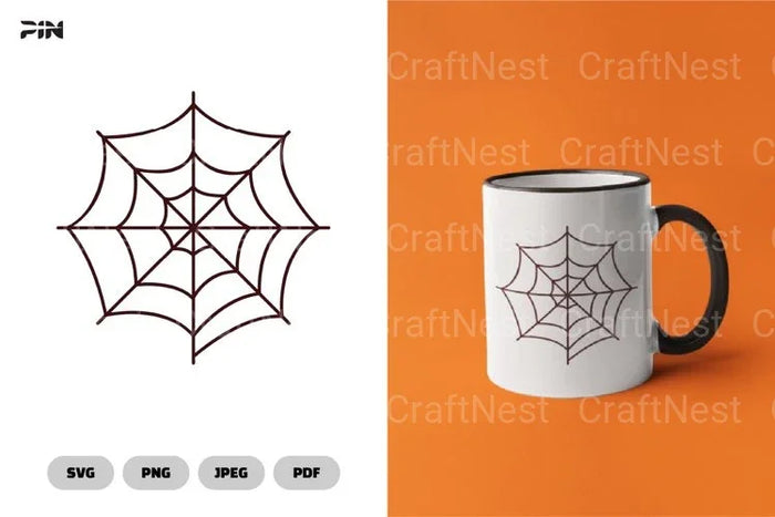 Spider Web Halloween SVG Bundle Clipart