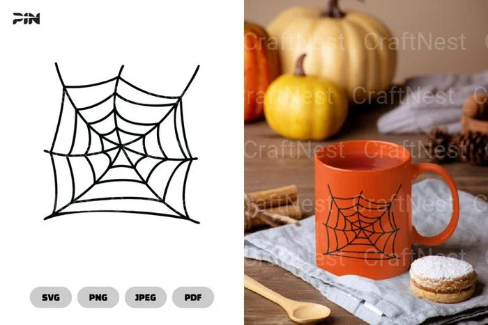 Spider Web Halloween SVG Bundle Clipart