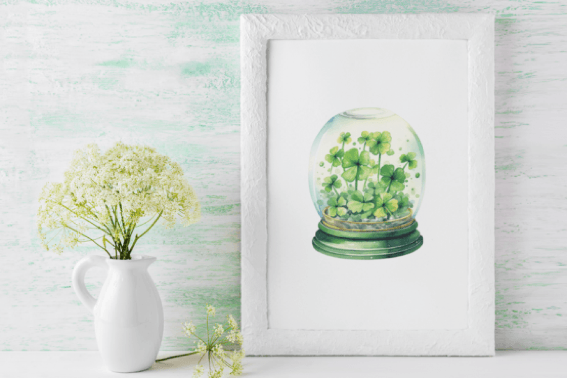 Unique St Patrick's Day Snow Globes Clipart Bundle