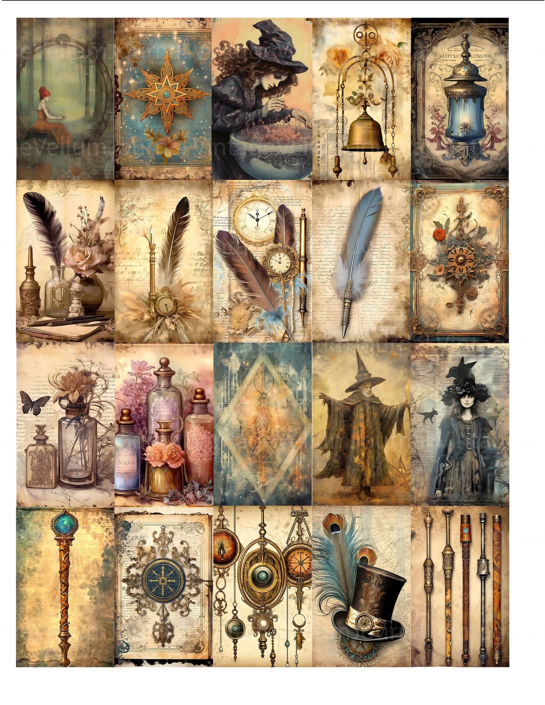 Magic Spells Junk Journal Pages