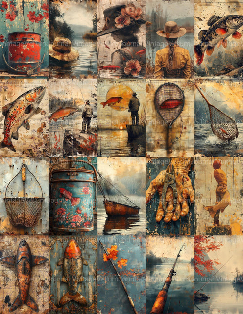 Fishing Junk Journal Pages