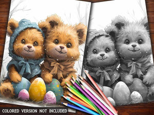 Teddy Bear Easter Coloring Books