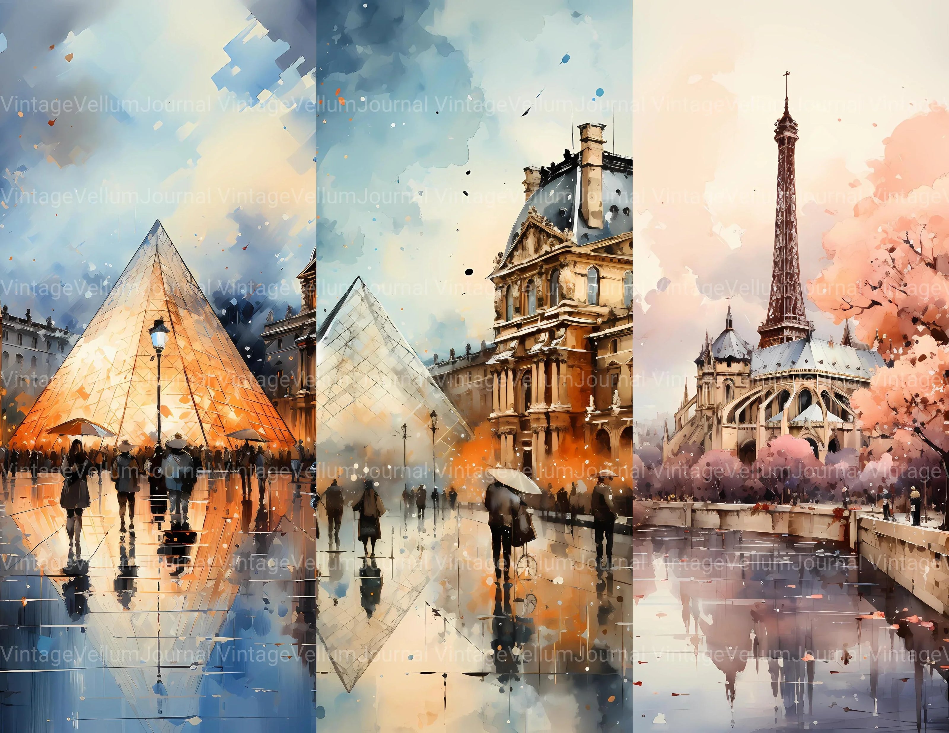 Paris Junk Journal Pages